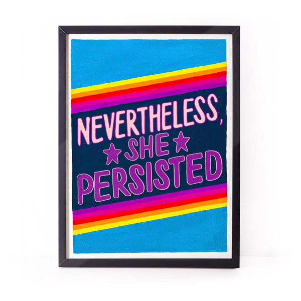 She Persisted Print - Etsy
