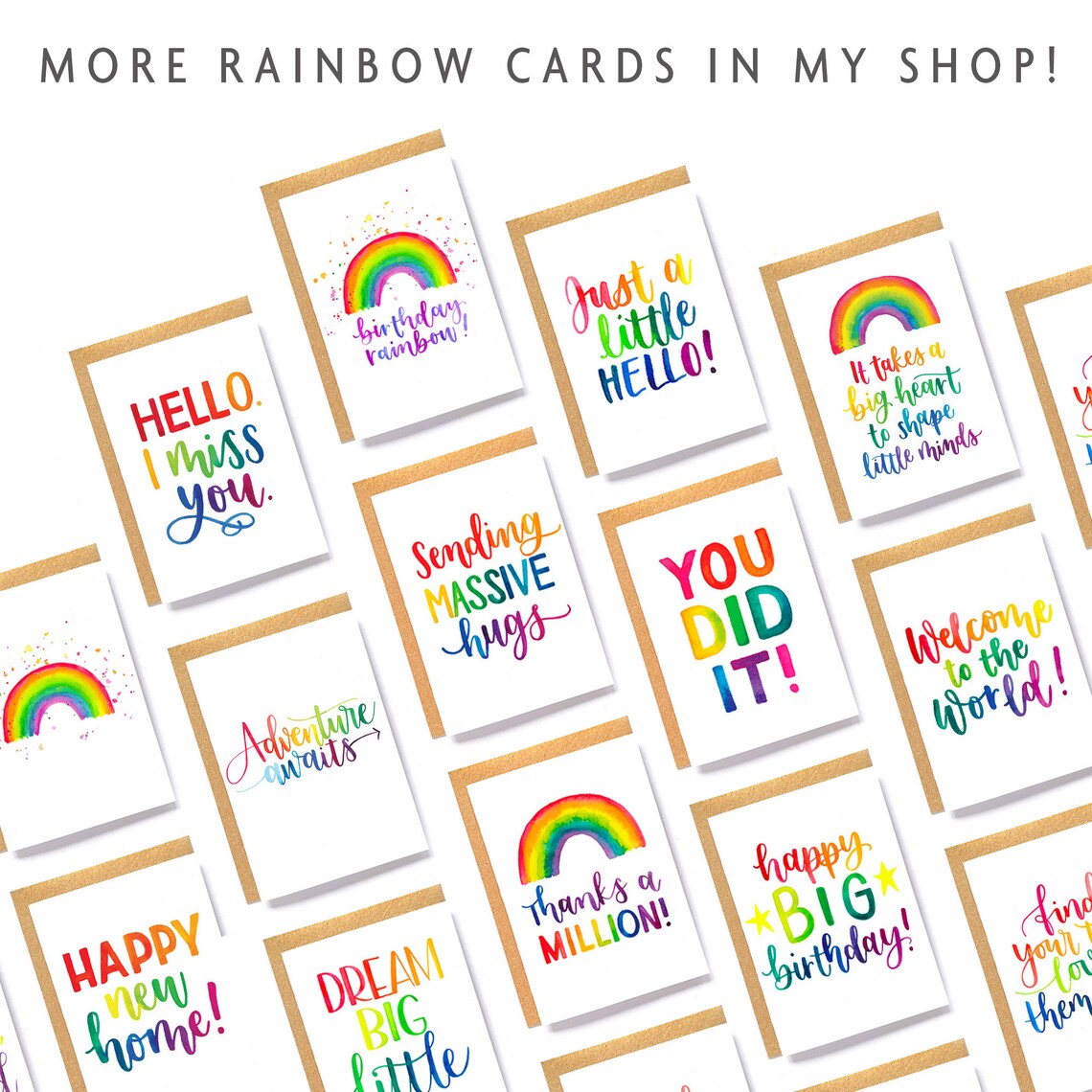 Rainbow Card: 'it Takes a Big Heart to Shape Little Minds' - Thank You ...