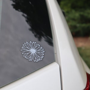 Wildflower CAR DECAL | Flower Window Sticker, Wildflower Car Vynal ...