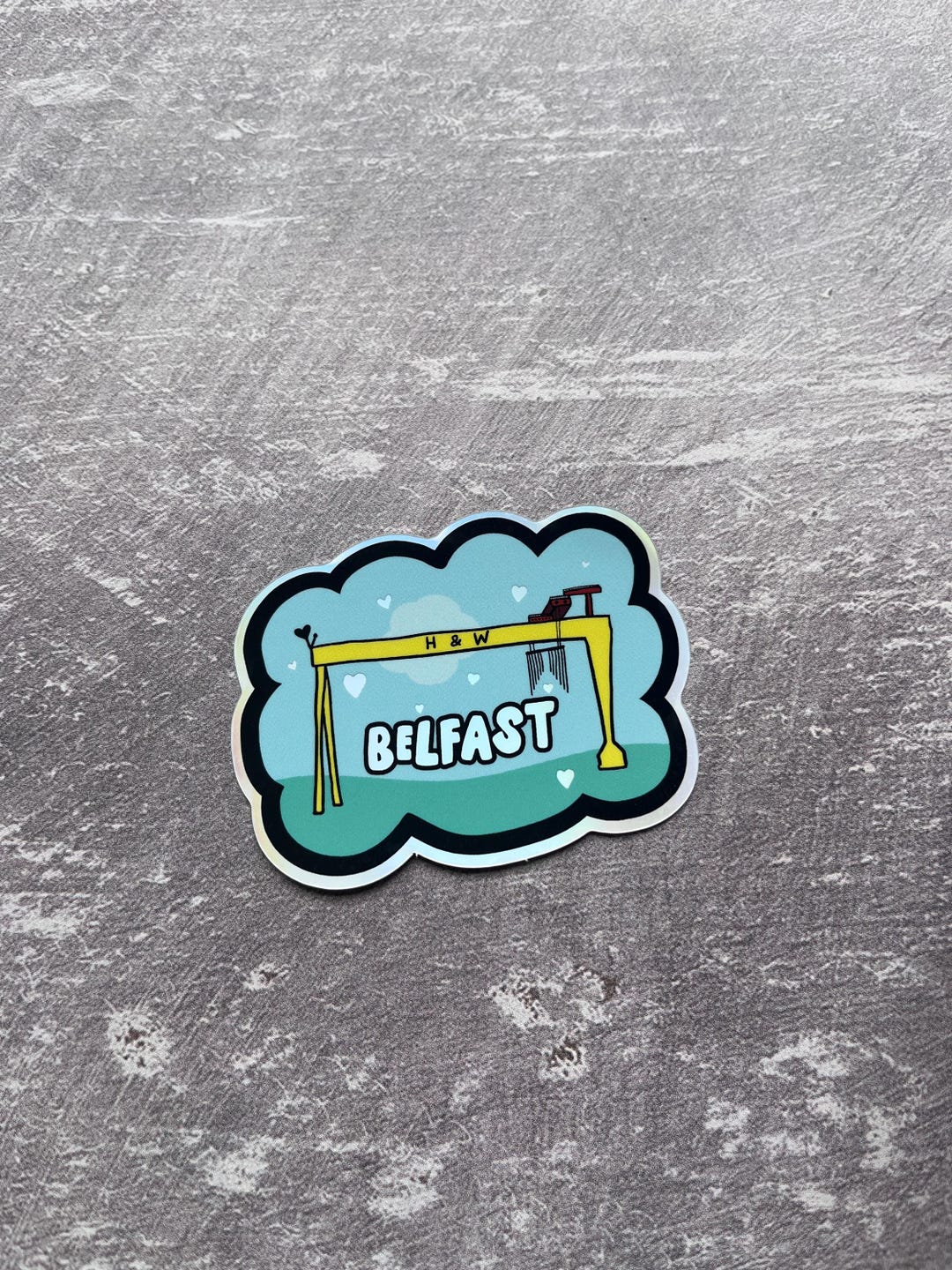 Belfast Sticker - Illustrated Belfast Sticker, Irish Sticker, Belfast ...