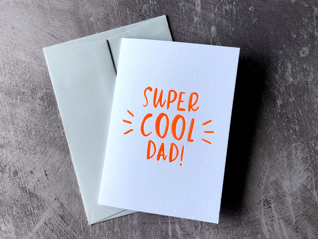 Super Cool Dad - Father's Day Card - Etsy
