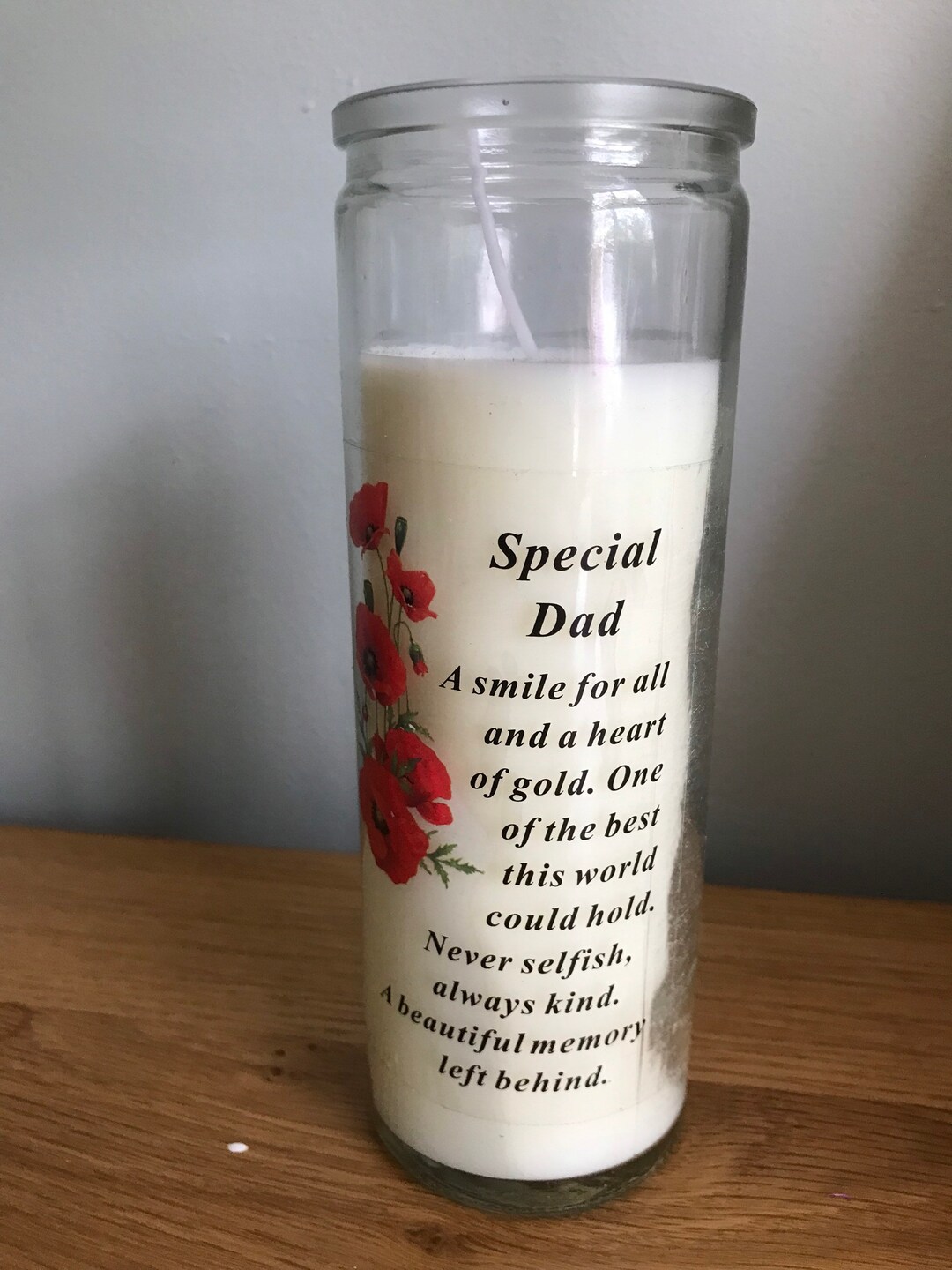 Memorial Specialdad Memorial Candle Grave Candle - Etsy