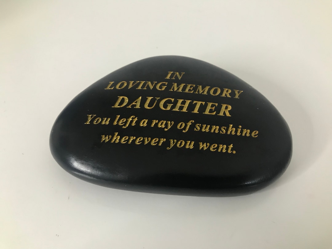 Memorial Stone for Daughter Grave - Special Daughter Memorial Grave ...