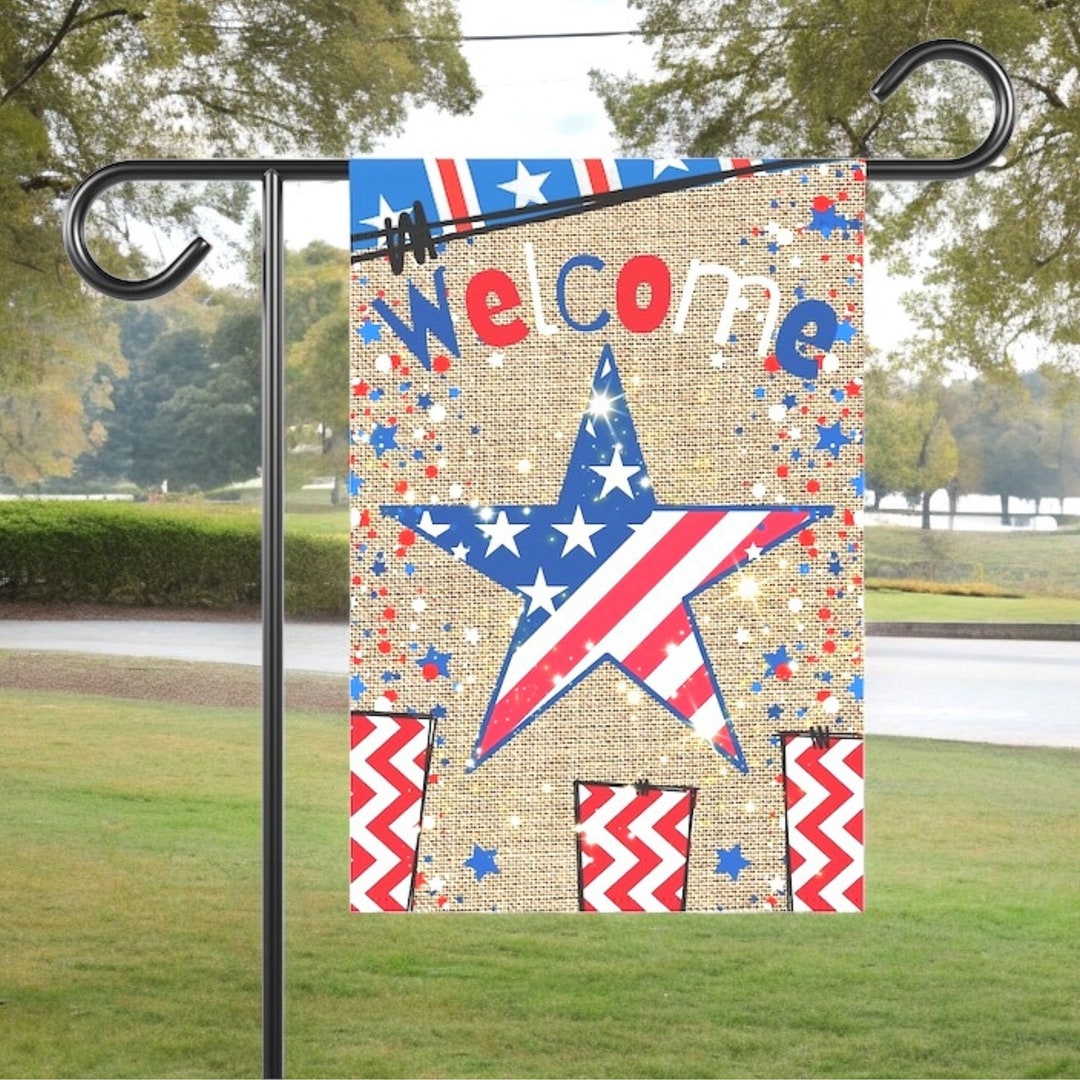 Rustic Patriotic Garden Flag Americana Decor for Front Porch Decor ...