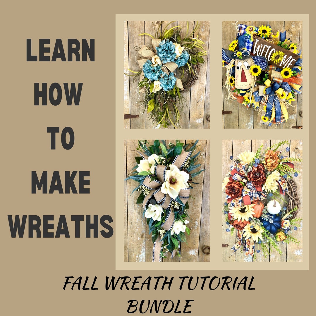 Fall Wreath Tutorial DIY Fall Wreath Wreath Making Tutorial - Etsy