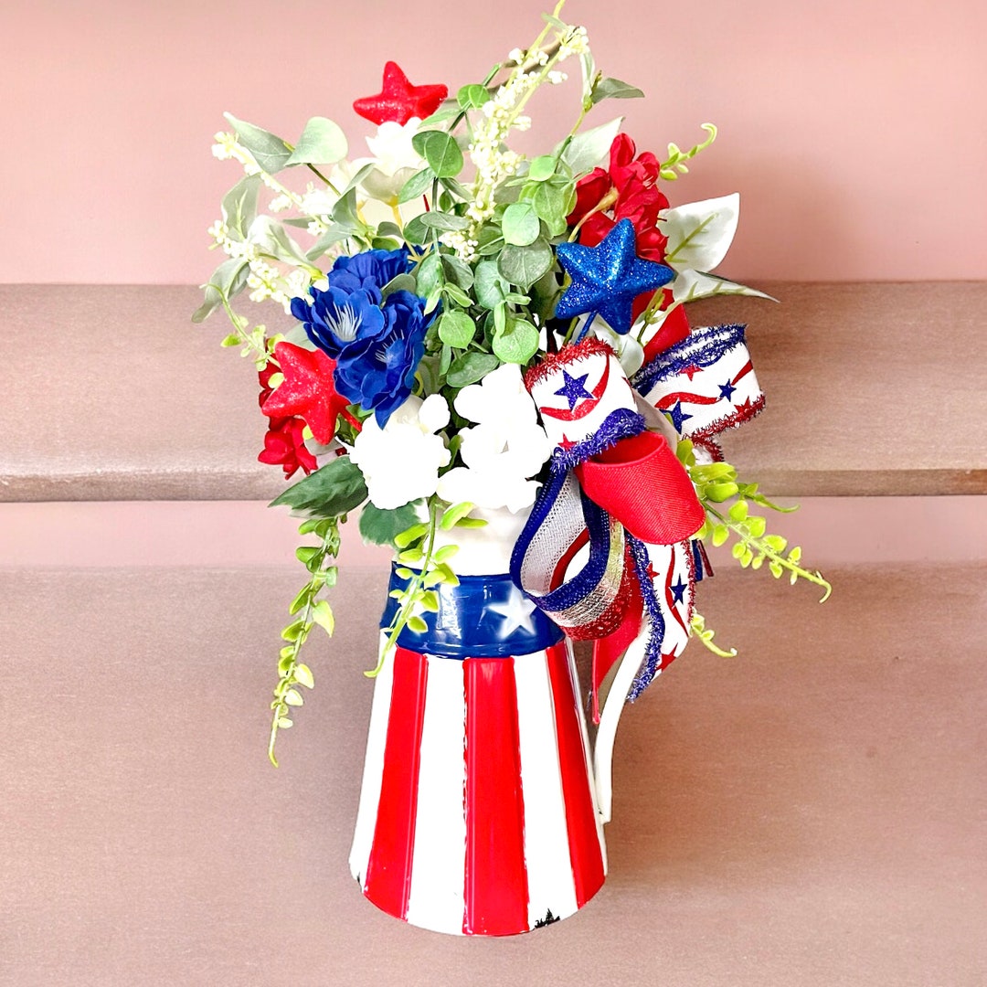 Patriotic Table Centerpiece Party Table Decor for Table Arrangement ...