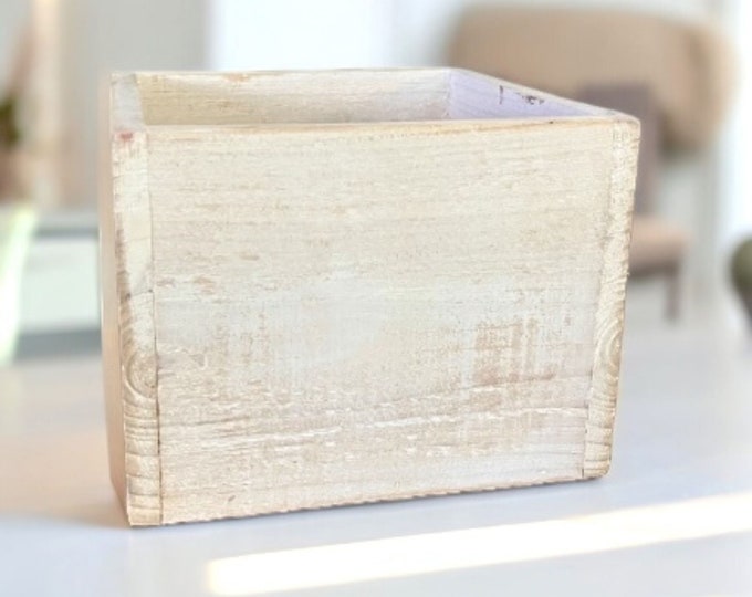 Farmhouse Style Planter Wooden Box for Flower Container Succulent ...