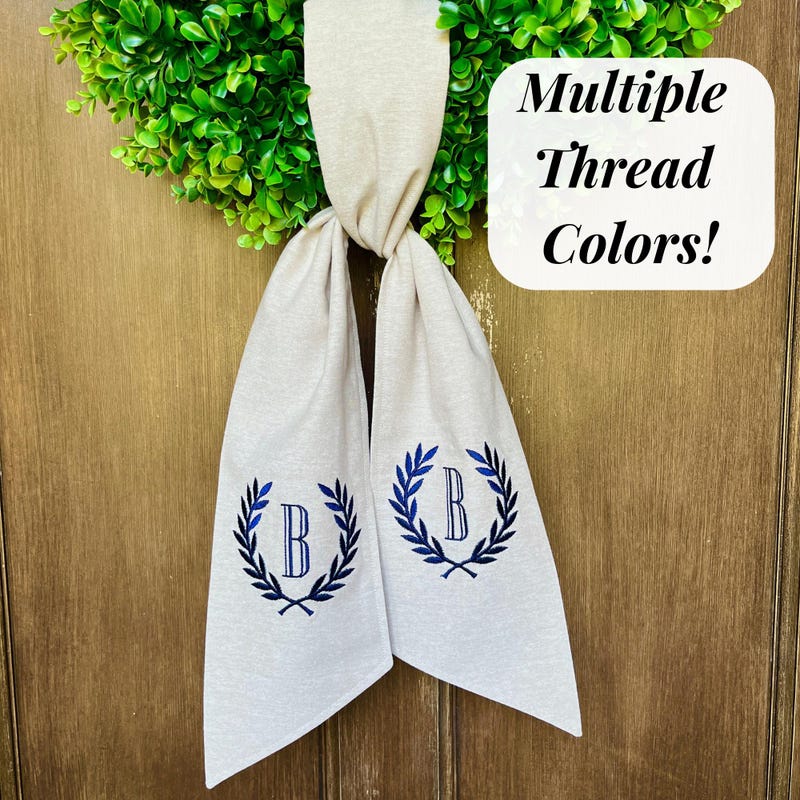Monogram Wreath - Etsy