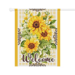 Sunflower House Flag Double Sided House Flag for House Porch Sign ...
