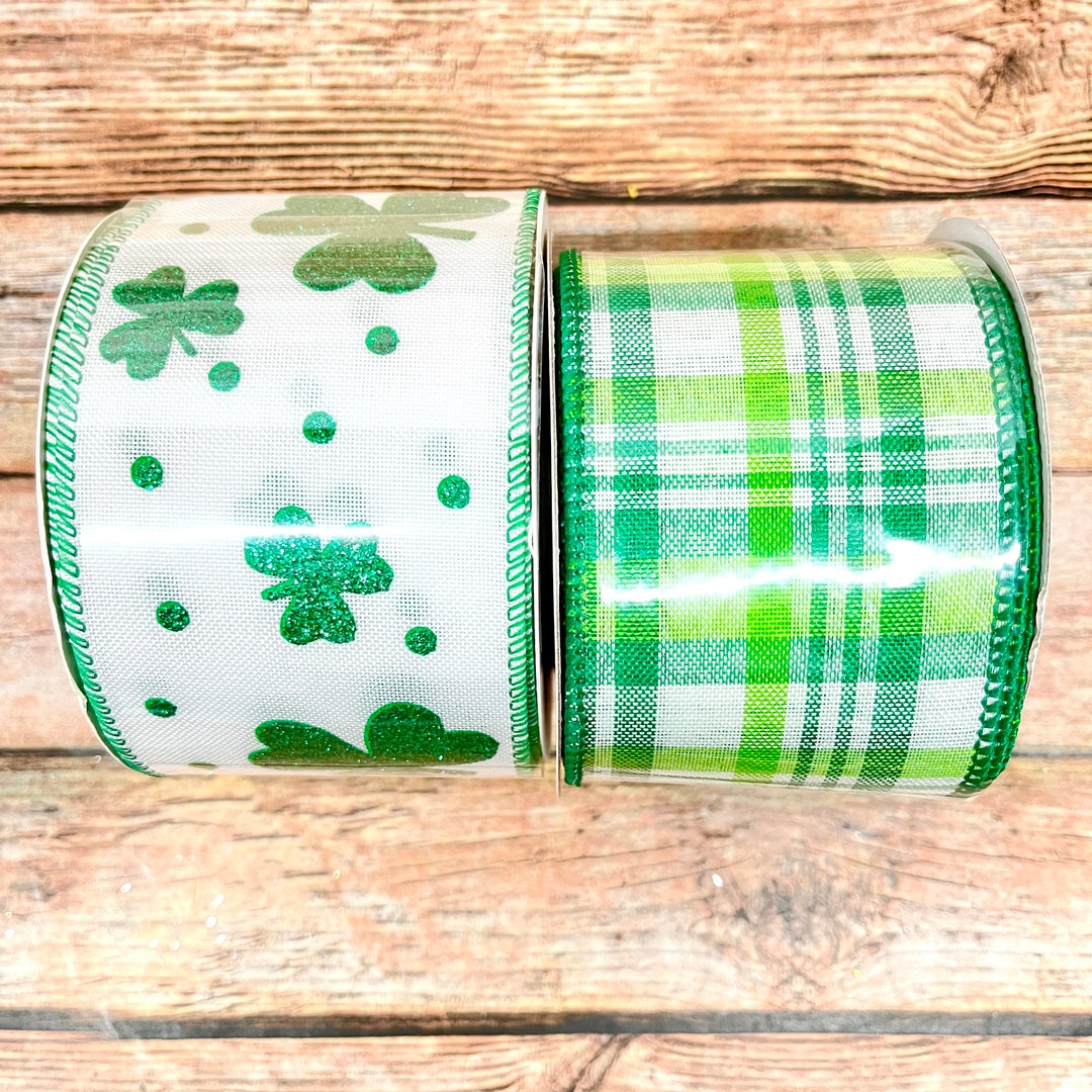 Shamrock Ribbon St Patrick's Day St Patrick Ribbon - Etsy
