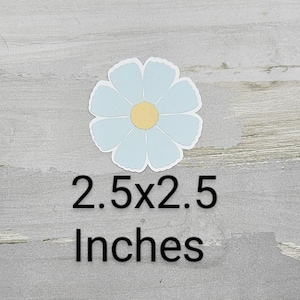 Set of 5 Flowers Paper Pieced Die Cut Title for Scrapbooking, Card ...