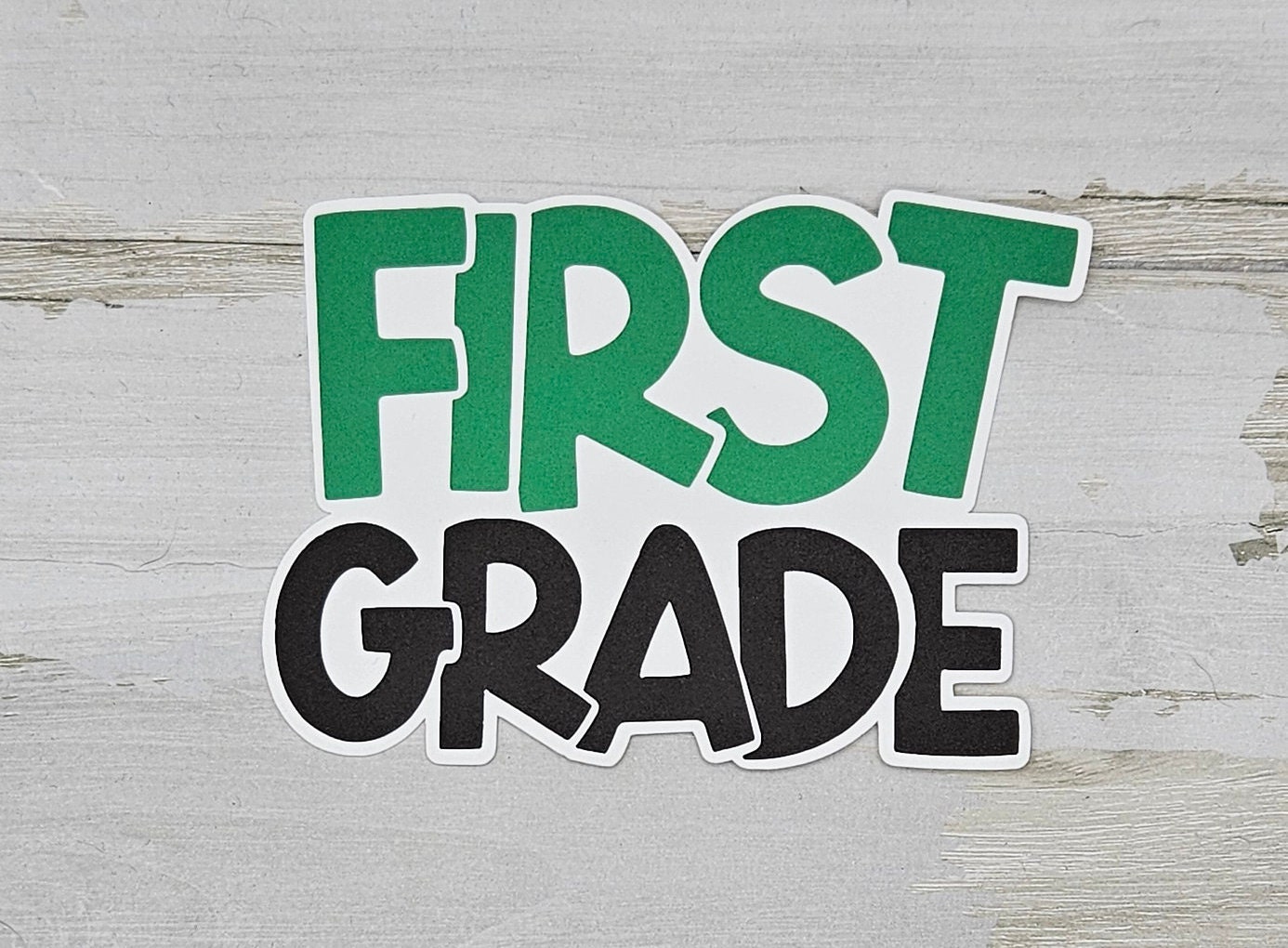 First 1st Grade School Paper Pieced Die Cut Title for Scrapbooking ...