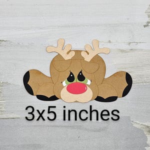 Reindeer Paper Pieced Die Cut Title Set for Scrapbooking, Card Making ...