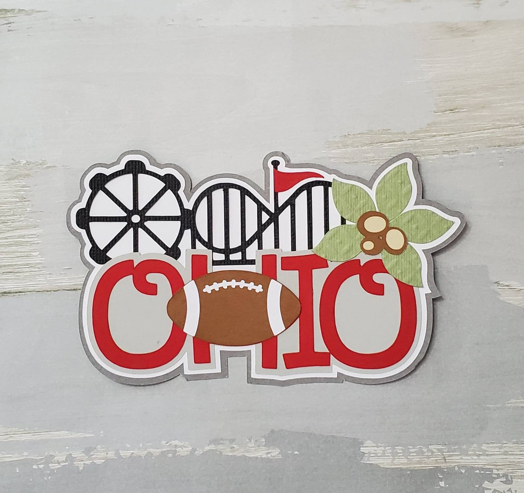 Ohio Vacation State Paper Pieced Die Cut Title for - Etsy