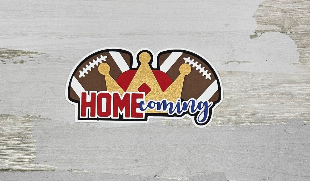 Homecoming Paper Pieced Die Cut Title for Scrapbooking, Card Making ...