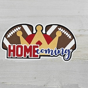 Homecoming Paper Pieced Die Cut Title for Scrapbooking, Card Making ...