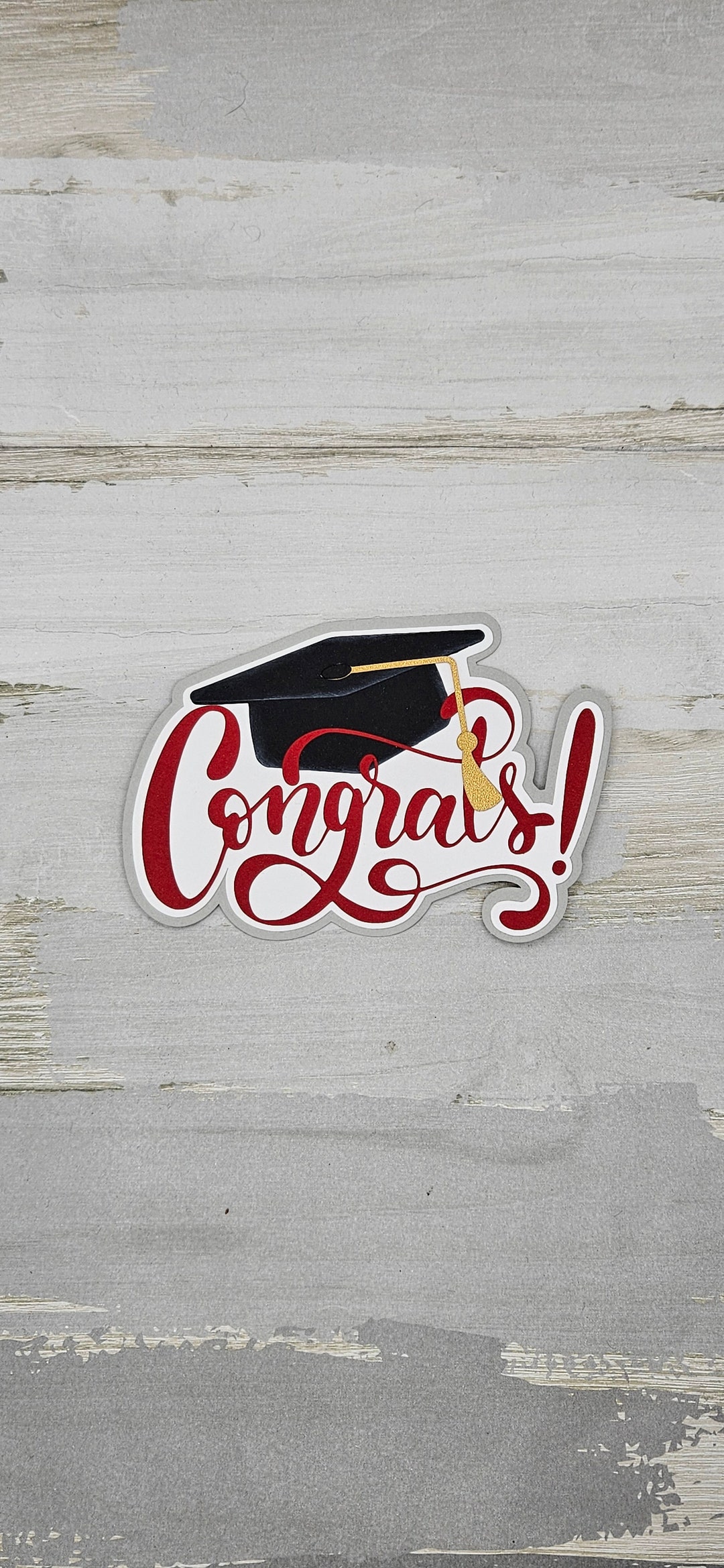 Congrats Graduation Paper Pieced Graduation Die Title for Scrapbooking ...