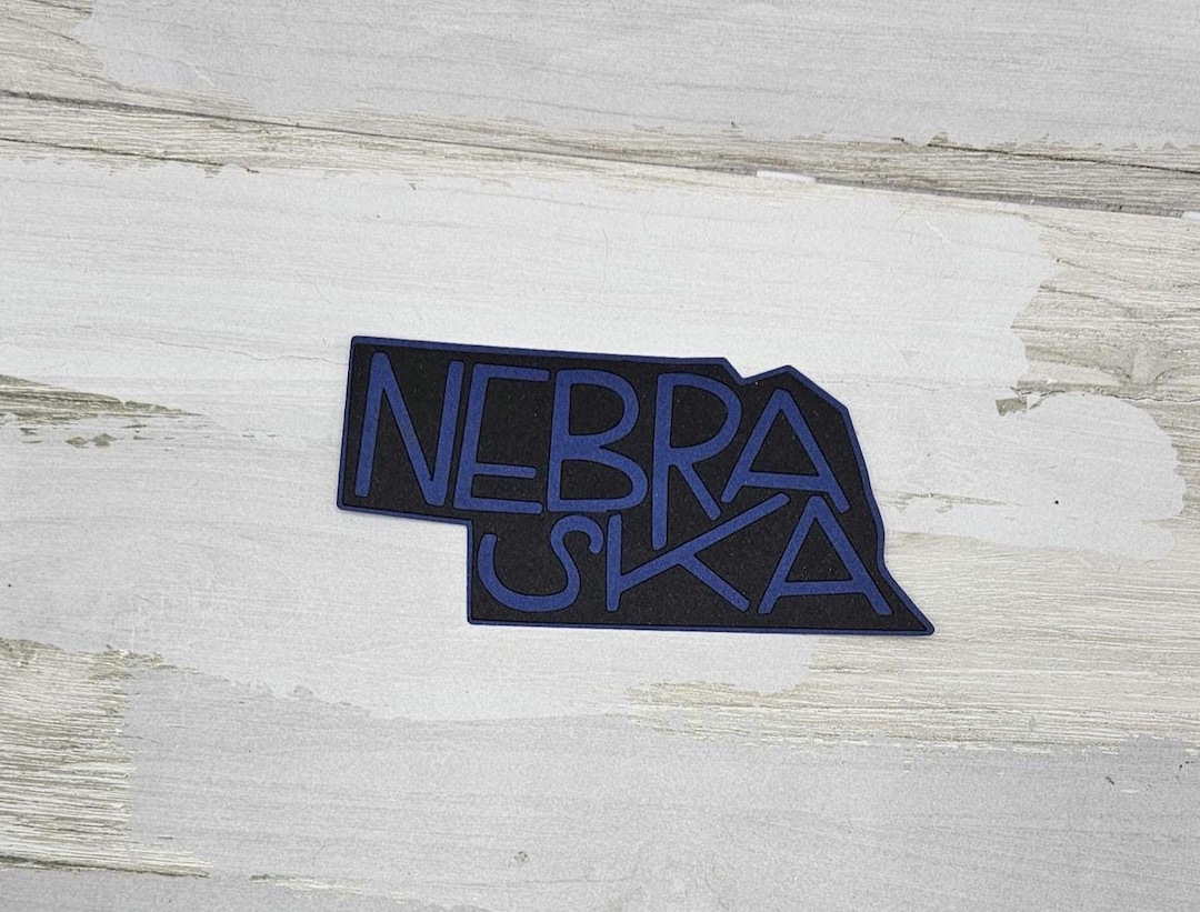 Nebraska State Paper Pieced Die Cut Title for Scrapbooking, Card Making ...