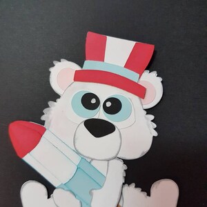 Happy Fourth of July (4th of July) Die Cut Title Set With Patriotic ...