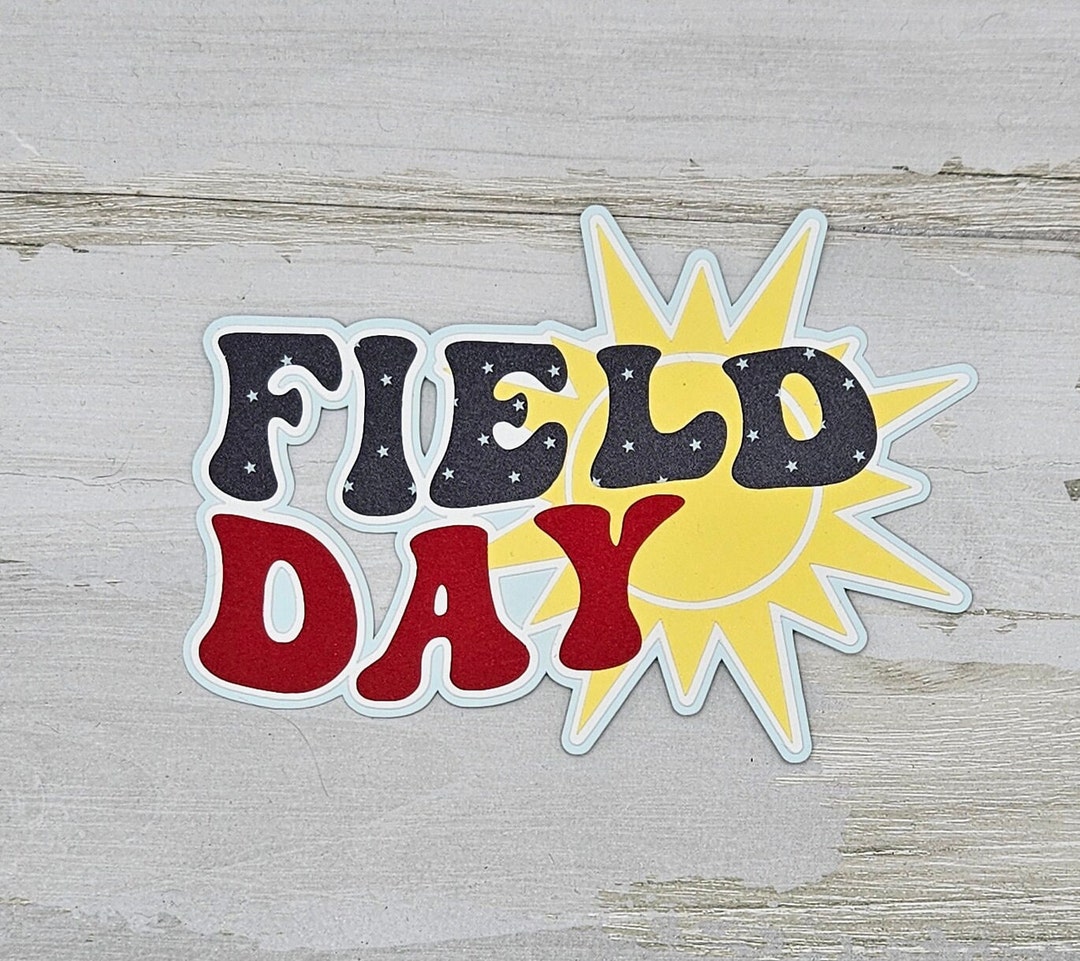 Field Day School Paper Pieced Die Cut Title for Scrapbooking, Card ...