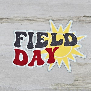 Field Day School Paper Pieced Die Cut Title for Scrapbooking, Card ...