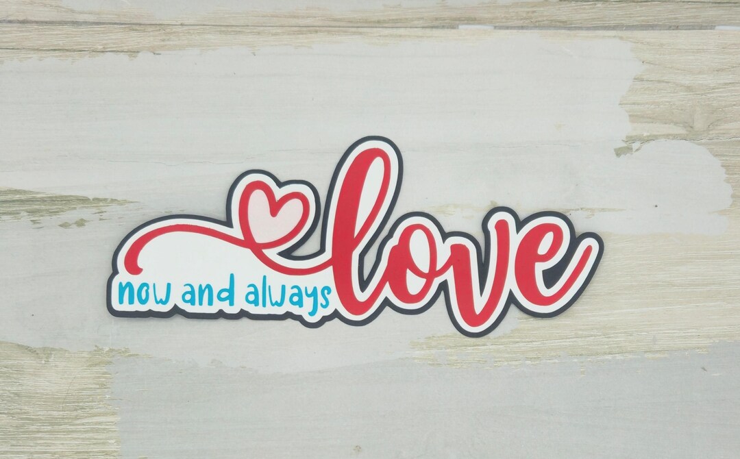 Love Now and Always Family Memorial in Memory of Paper Pieced Die Cut ...