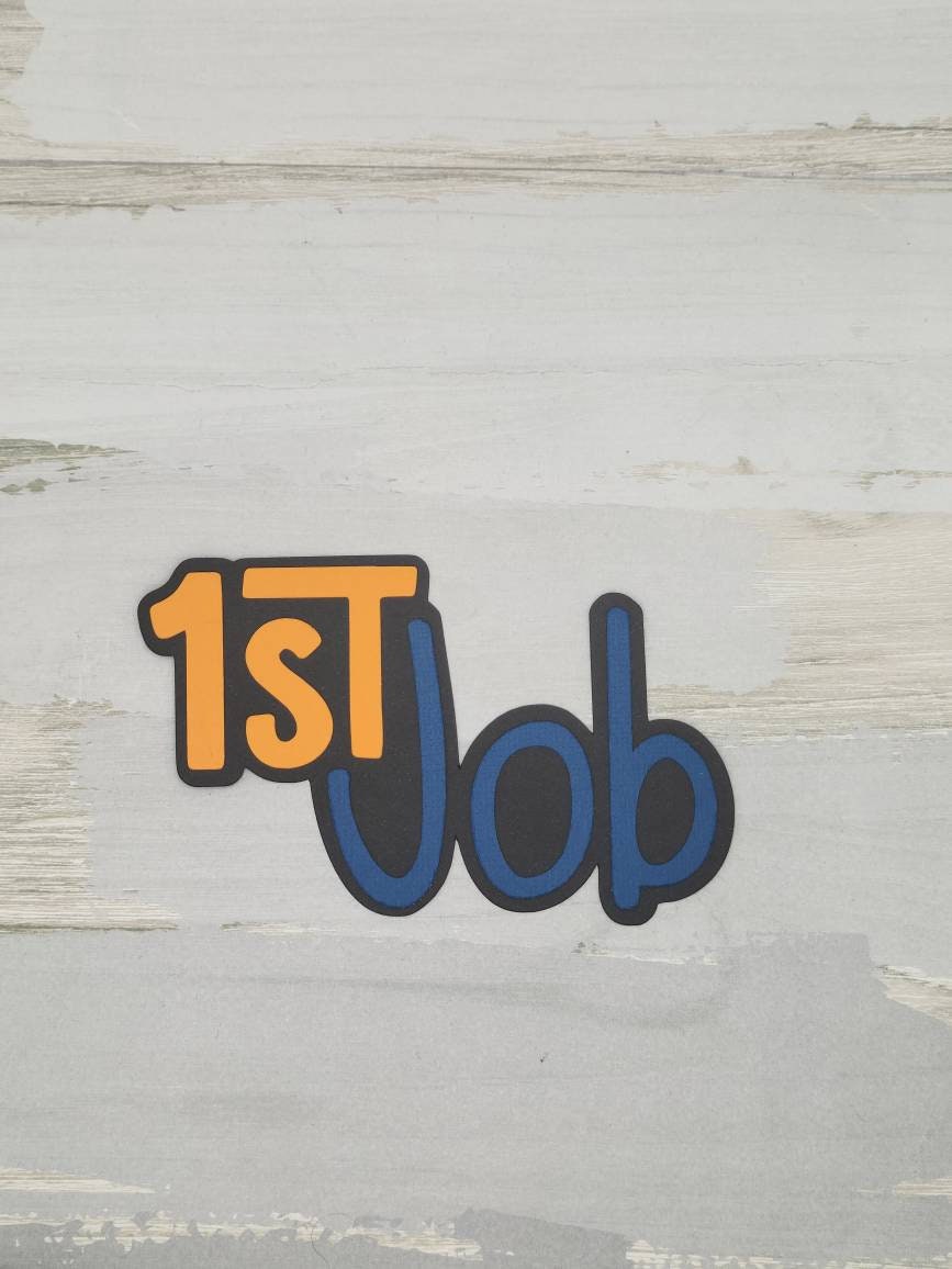 1st first Job Paper Pieced Die Cut Title for Scrapbooking - Etsy