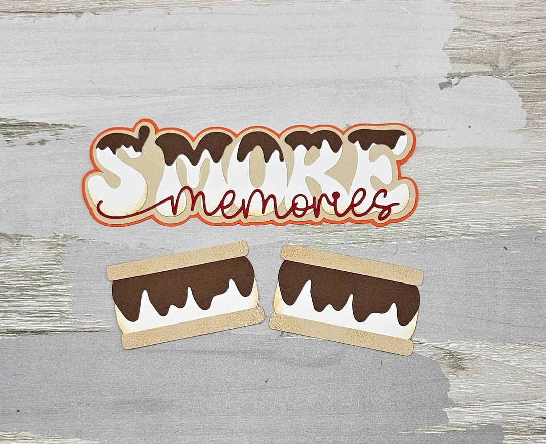 Smore Memories Camping Paper Pieced Die Cut Title for Scrapbooking ...