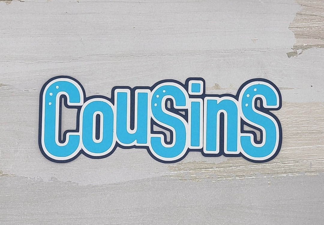 Cousins Paper Pieced Die Cut Title for Scrapbooking, Card Making, and ...