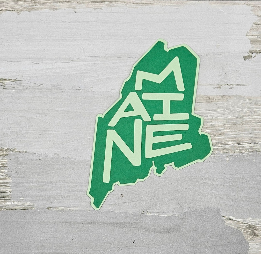 Maine State Paper Pieced Die Cut Title for Scrapbooking, Card Making ...