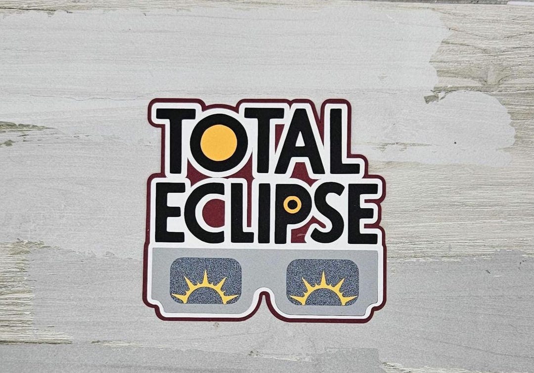 Total Eclipse Paper Pieced Die Cut Title for Scrapbooking, Card Making ...