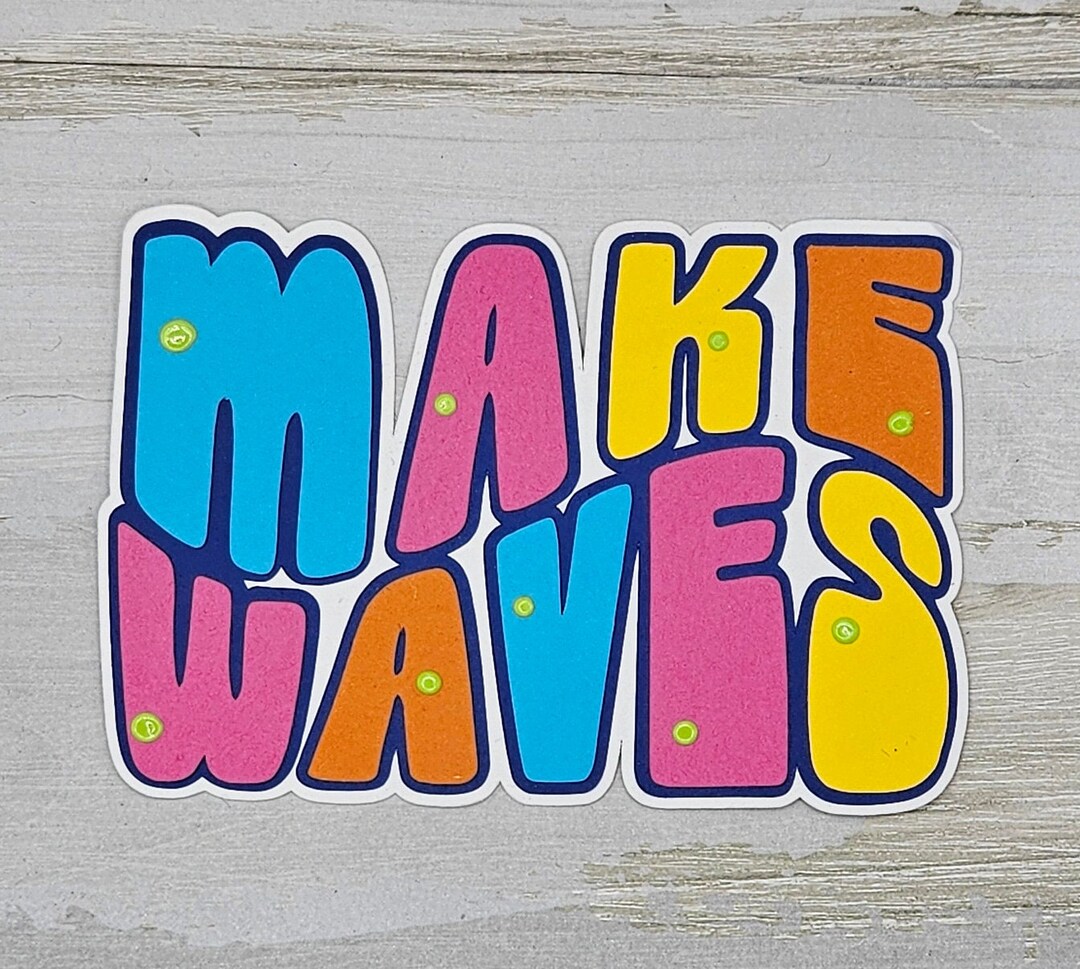 Make Waves Paper Pieced Summer Die Cut Title for Scrapbooking and ...