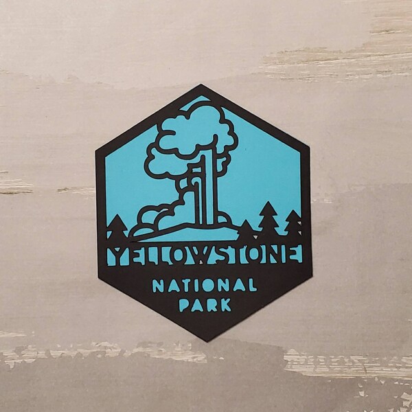 Yellowstone National Park Scrapbook Paper - Etsy