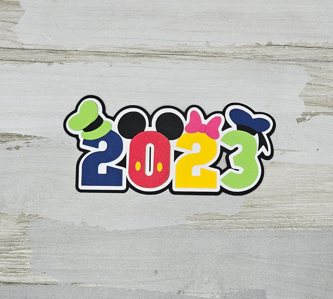 2023 Disney World, Disneyland Paper Pieced Die Cut Title for ...