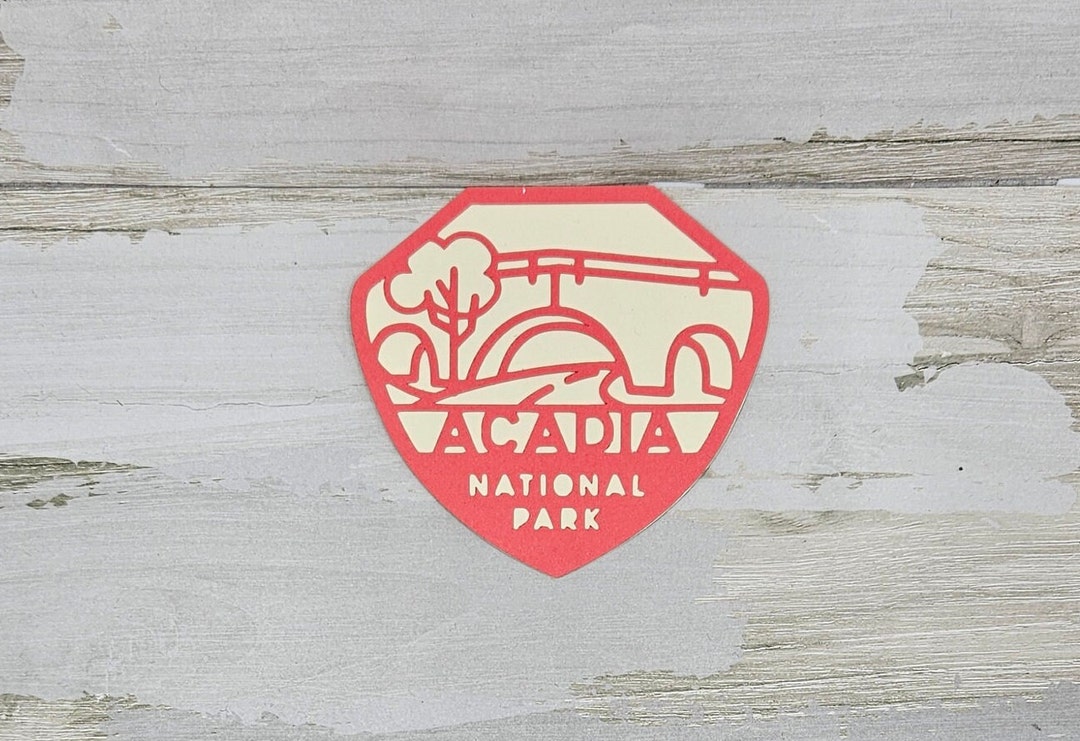 Acadia National Park Paper Pieced Die Cut Title for Scrapbooking and ...