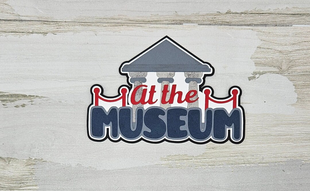 Museum Paper Pieced Die Cut Title for Scrapbooking, Card Making, and ...