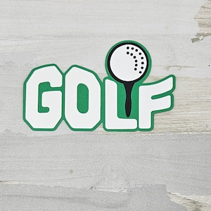Golf Sports Die Cut Title for Scrapbooking and Keepsake Items - Etsy