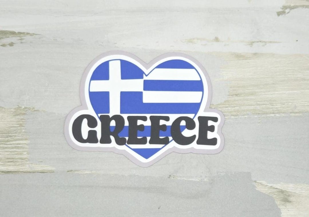 Greece Greek Flag Vacation Travel Paper Pieced Die Cut Title for ...