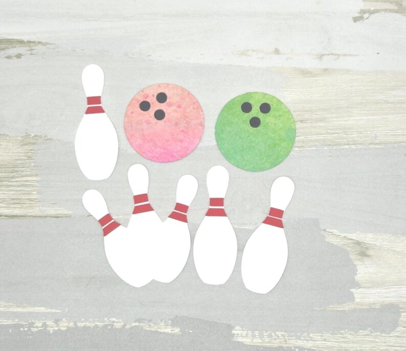 Bowling Balls and Pins Die Cuts for Scrapbooking, Card Making, and ...