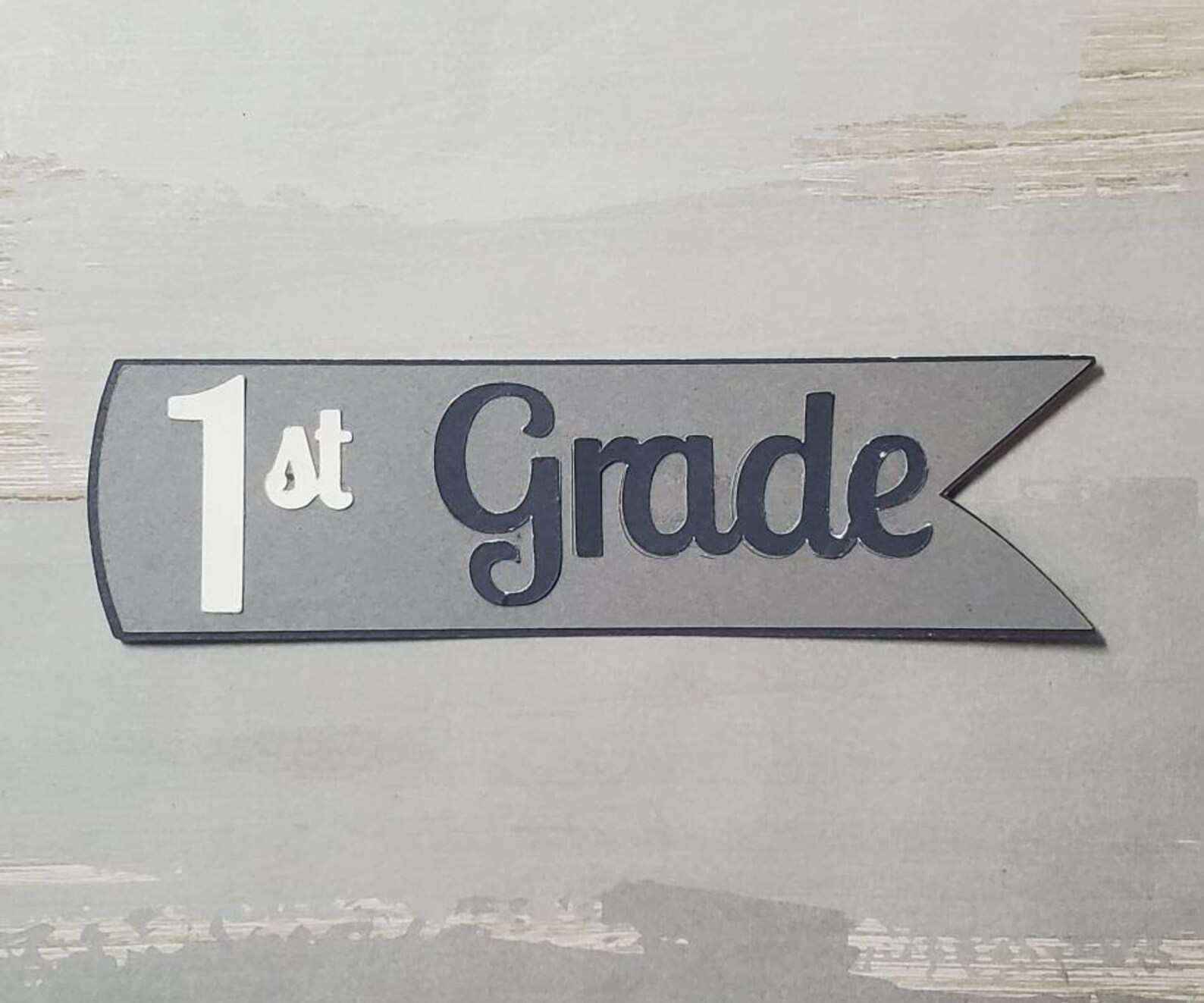 1st First Grade School Paper Pieced Die Cut Title for Scrapbooking and ...