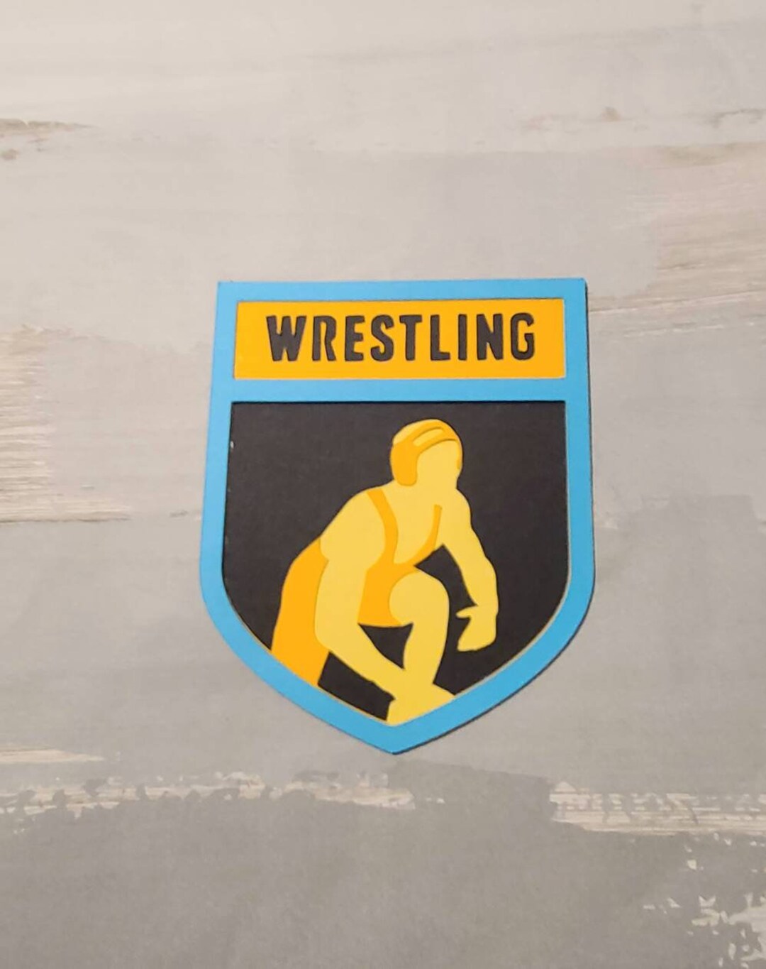 Wrestling Paper Pieceddie Cut Sports Title for Scrapbooking and ...