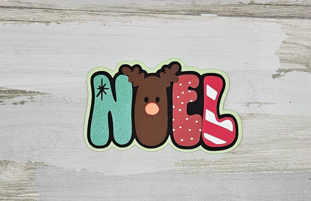 Noel Christmas Paper Pieced Die Cut Title for Scrapbooking, Card Making ...