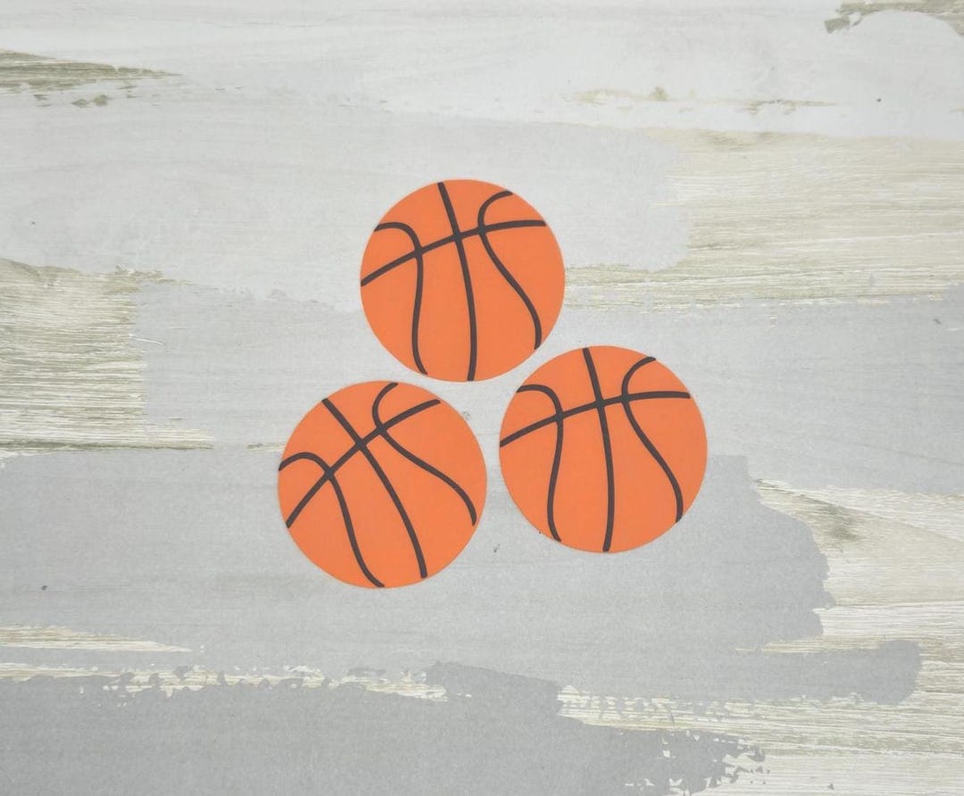 Set of 3 Basketball Paper Pieced Die Cuts for Scrapbooking, Card Making ...