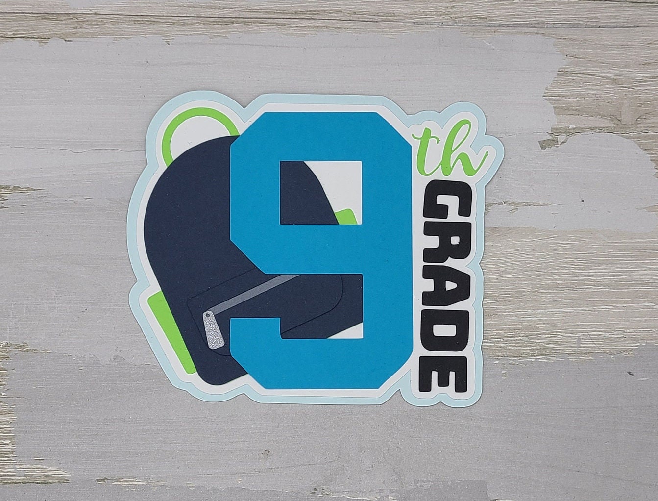 9th Grade Paper Pieced School Die Cut Title for Scrapbooking and ...