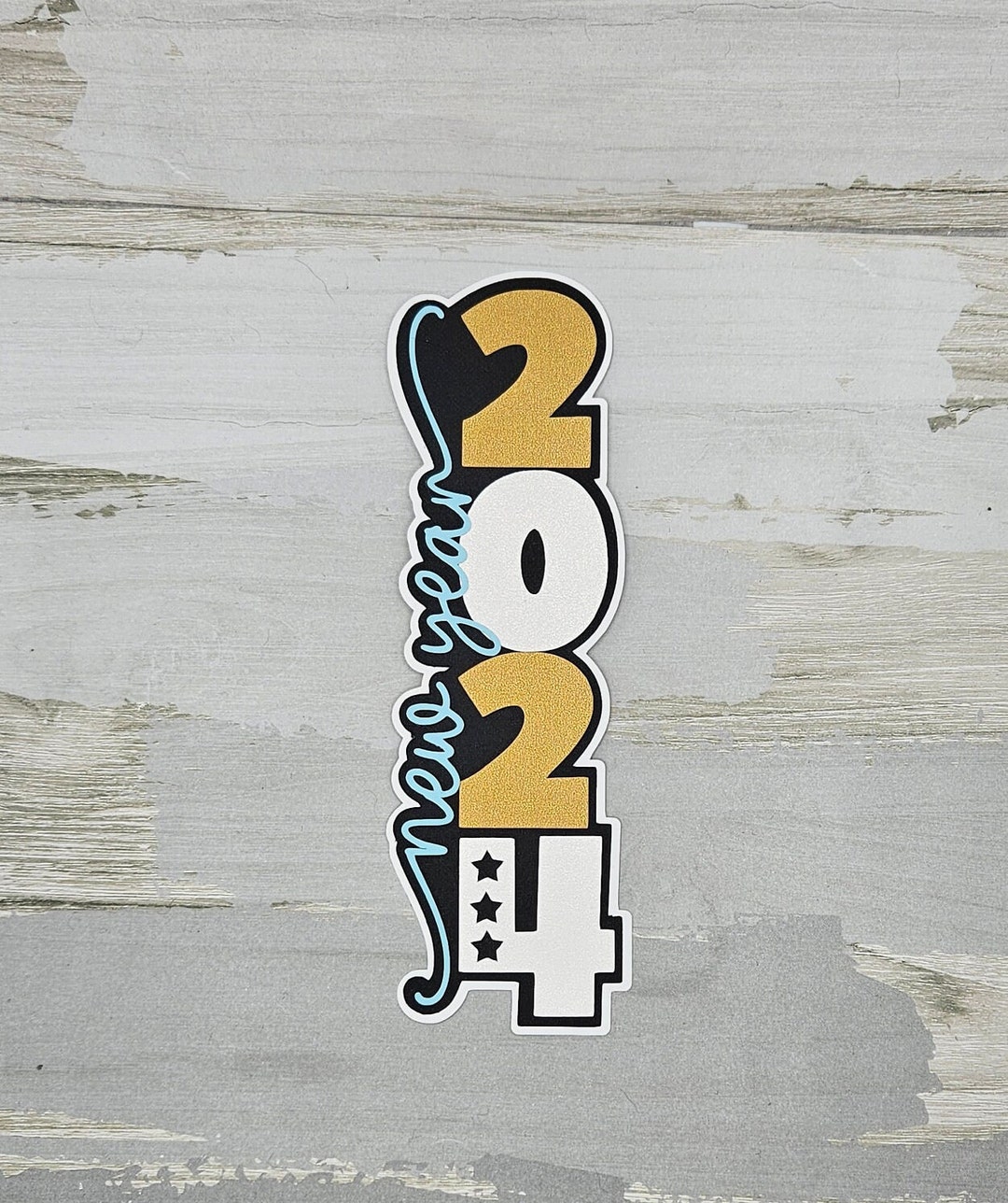 New Year 2024 Paper Pieced Die Cut Title for Scrapbooking, Card Making ...