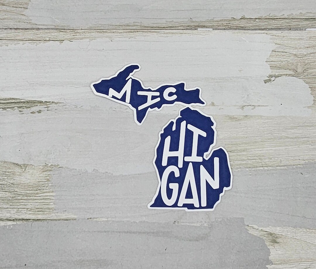 State of Michigan Paper Pieced Die Cut Title for Scrapbooking and ...