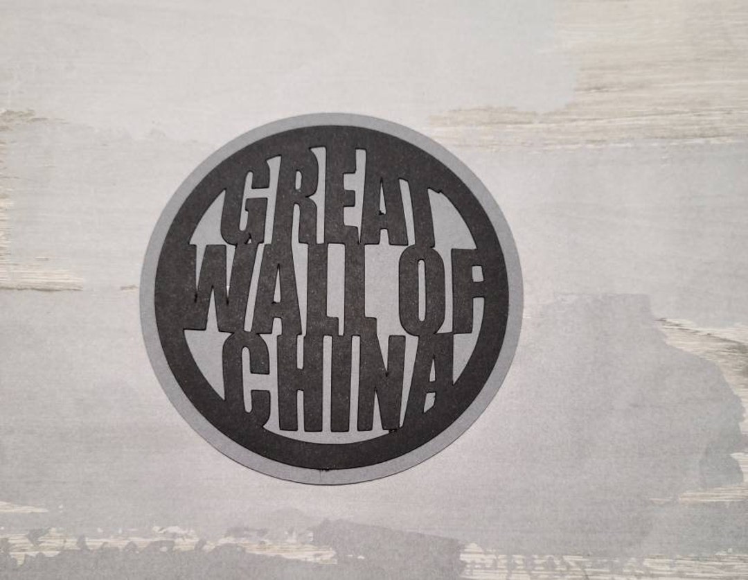 Great Wall of China Paper Pieced Die Cut Title for Scrapbooking, Card ...