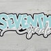 Seventh 7th Grade School Paper Pieced Die Cut Title for Scrapbooking ...