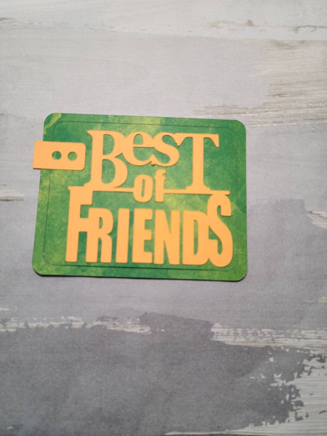 Best of Friends Paper Pieced Die Cut Title for Scrapbooking, Card ...