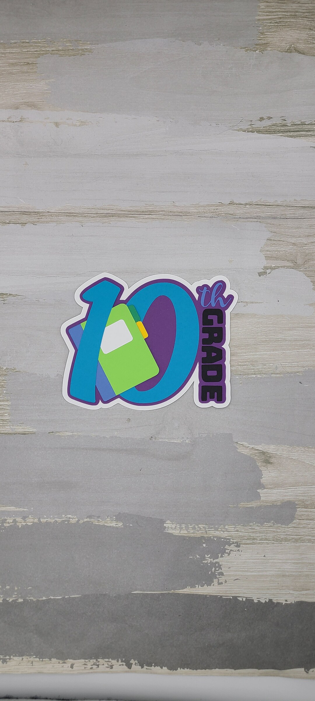 10th Grade Paper Pieced School Die Cut Title for Scrapbooking - Etsy